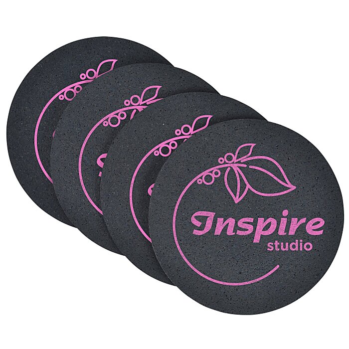 4imprint.com: Re-Tire Coaster Set - Circle 165030-C-SET
