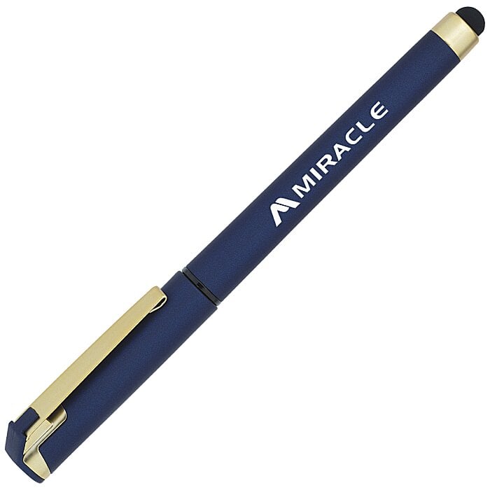4imprint.com: Cali Soft Touch Stylus Gel Pen - Metallic - Matte Gold ...