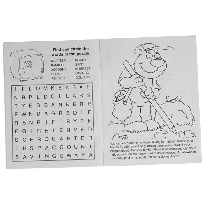 4imprint.com: My Savings Account Coloring Book 1034-SA