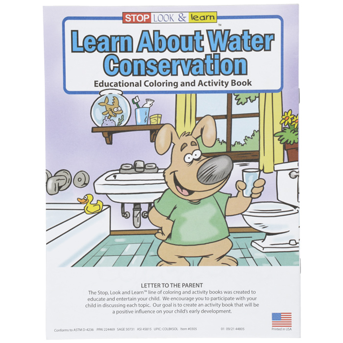 4imprint.com: Learn About Water Conservation Coloring Book 1034-WC