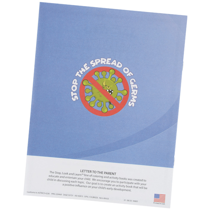 4imprint.com: Stop The Spread of Germs Coloring Book 1034-SSG