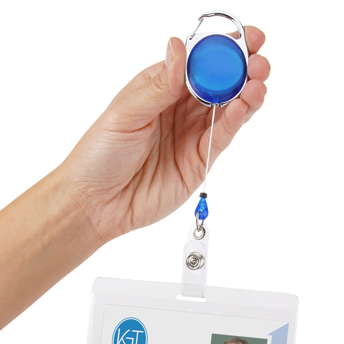 4imprint Clip On Retractable Badge Holder Translucent Full 