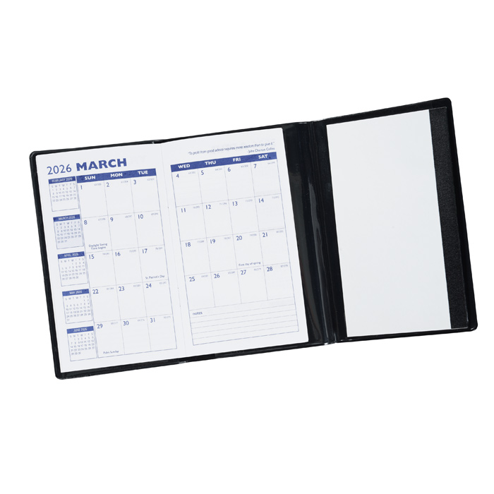 4imprint.com: Tri-Fold Monthly Planner with Notepad & Contact Book 103796-M
