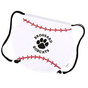 4imprint.com: Game Time! Baseball Drawstring Backpack 113971-BB