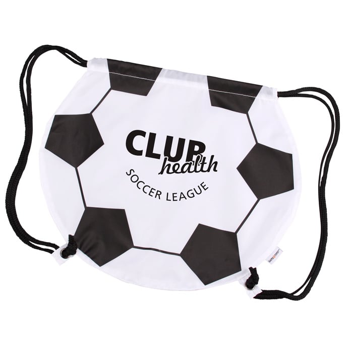 4imprint.com: Game Time! Soccer Ball Drawstring Backpack 113971-SB
