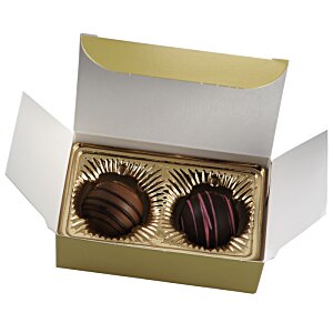 4imprint.com: Truffles - 2-Pieces - Gold Box 114354-2-G