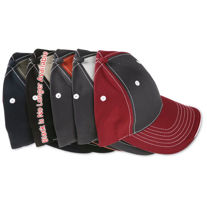 4imprint.com: Tri-Color Contrast Stitch Cap 114724
