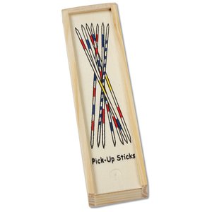 4imprint.com: Pick-Up Sticks in Wood Box 119593