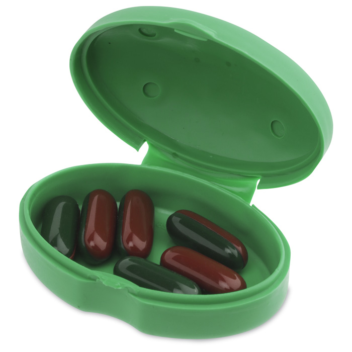 4imprint Oval Pill Box Opaque 24 Hr 120876 S 24HR