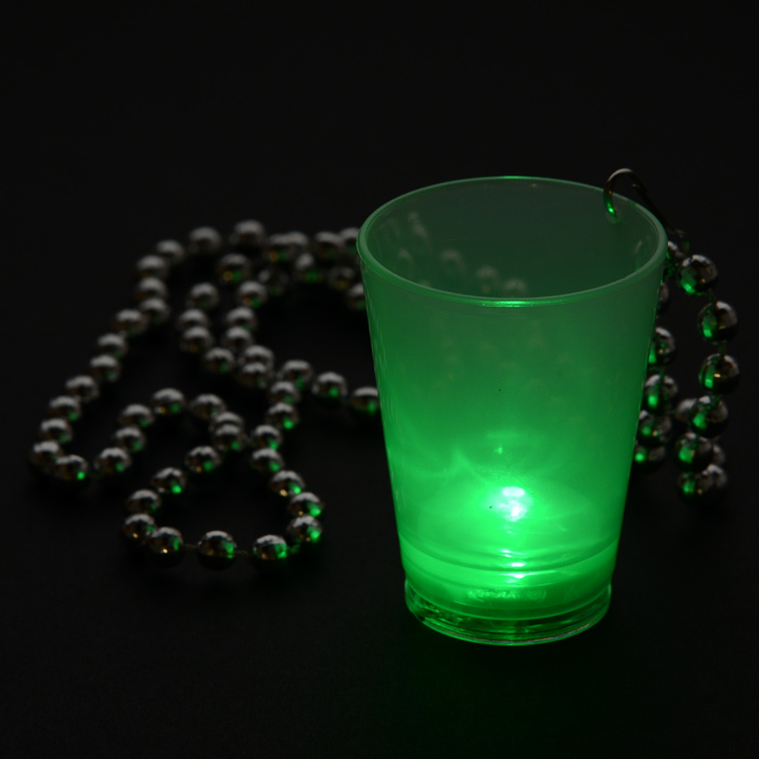 4imprint.com: Light-up Shot Glass on Beaded Necklace - 2 oz. - Multi ...