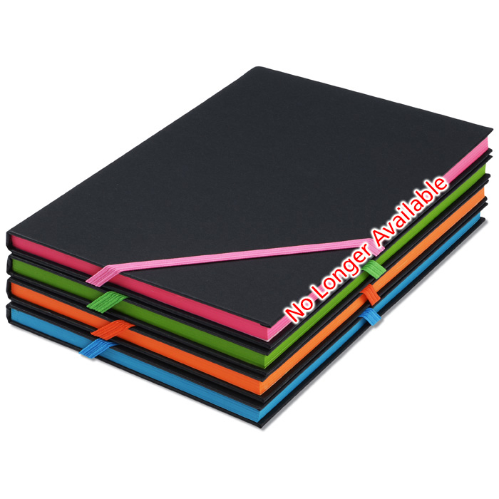 4imprint.com: Neon Angled Elastic Notebook - 8-3/8" x 5-5/8" - 24 hr ...
