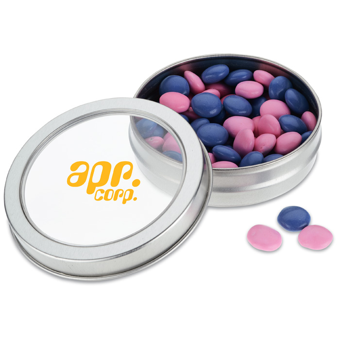 4imprint.com: Top View Tin - Chocolate Buttons 125688-CB