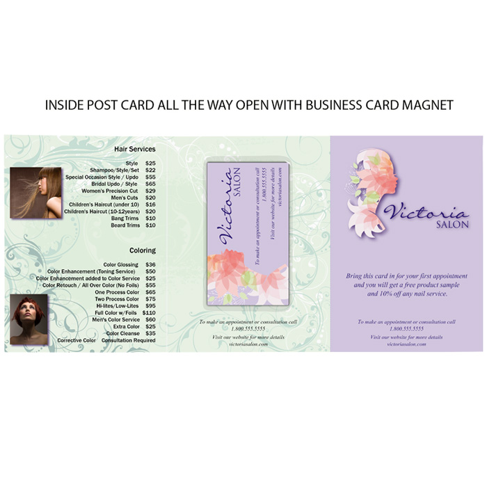 4imprint.com: Tri-Fold SuperSeal Postcard with Magnet - 6" x 13-1/4" 130179