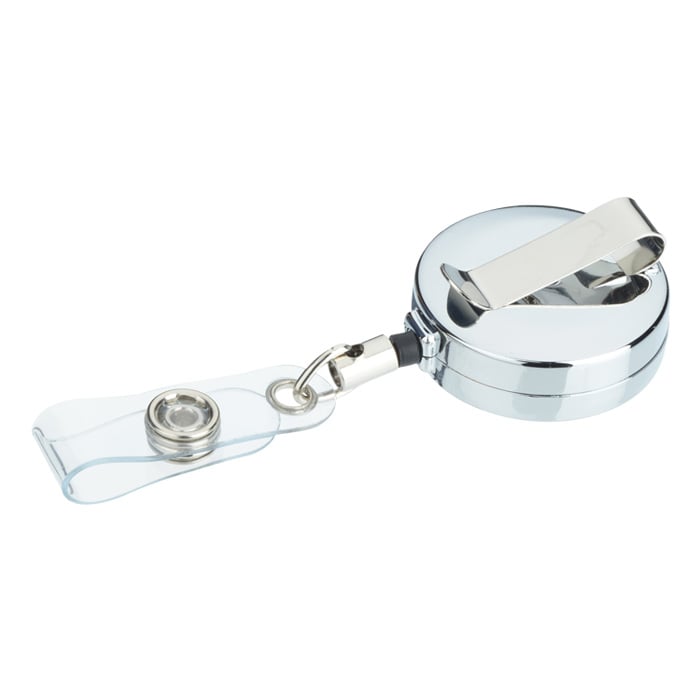 4imprint.com: Metal Retractable Badge Holder - Slip Clip - Round 130181-RD 4imprint.com: Metal Retractable Badge Holder - Slip Clip - Round 130181-RD