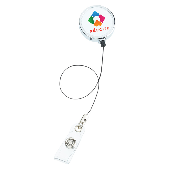 4imprint.com: Metal Retractable Badge Holder - Slip Clip - Round 130181-RD 4imprint.com: Metal Retractable Badge Holder - Slip Clip - Round 130181-RD