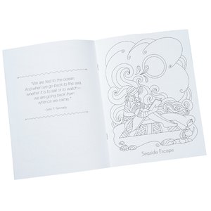 4imprint.com: Color Comfort Grown Up Coloring Book - Serenity by the ...