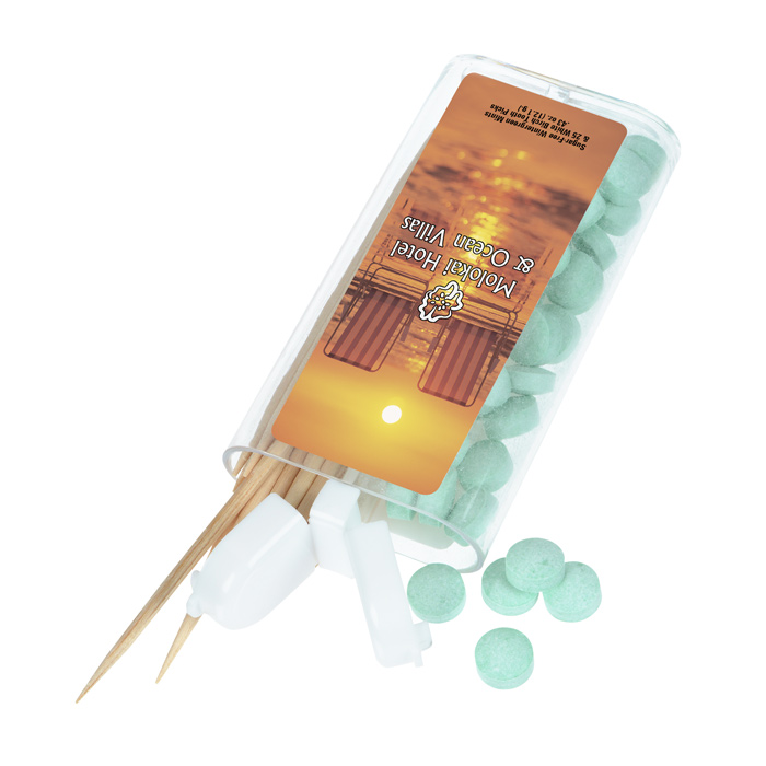 4imprint.com: Mint & Toothpick Container 134680