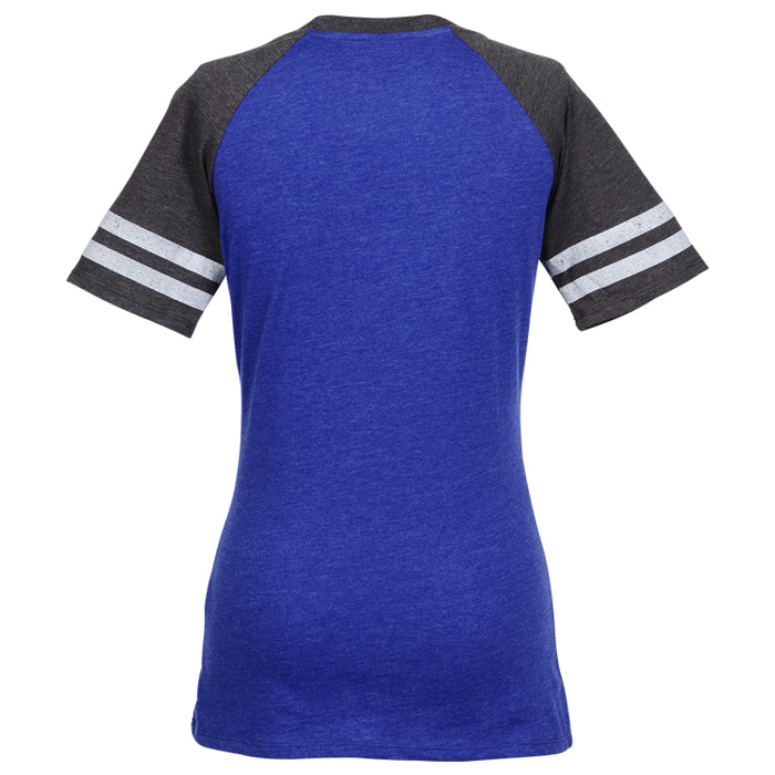 Varsity V Neck T Shirt Ladies 137967
