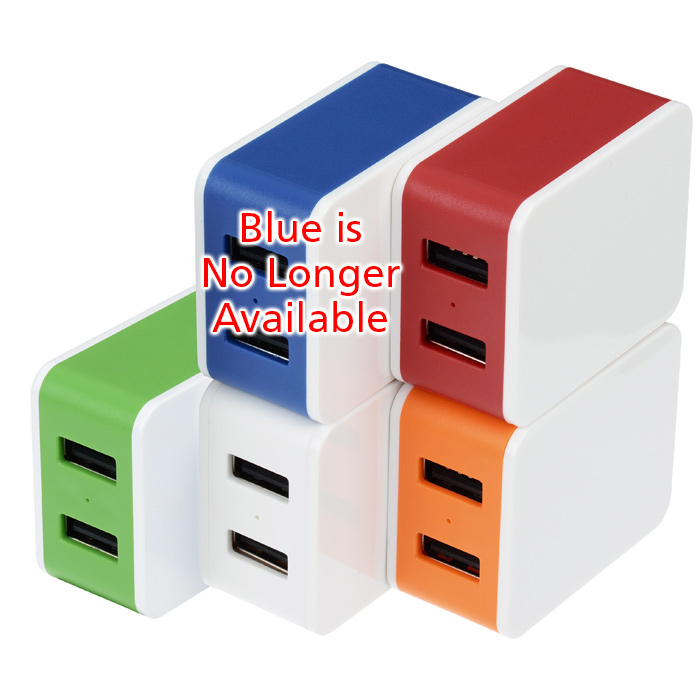 4imprint.com: 2 Port USB Folding Wall Charger 140564
