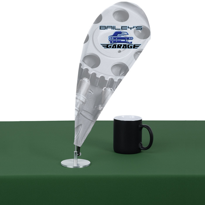 4imprint.com: Micro Teardrop Tabletop Sail Sign - Two-Sided 145294-2