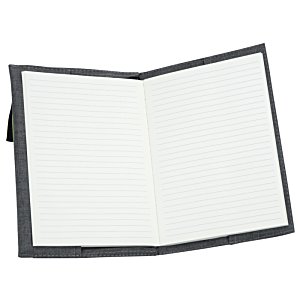 4imprint.com: Gray Line Zippered Notebook 146877