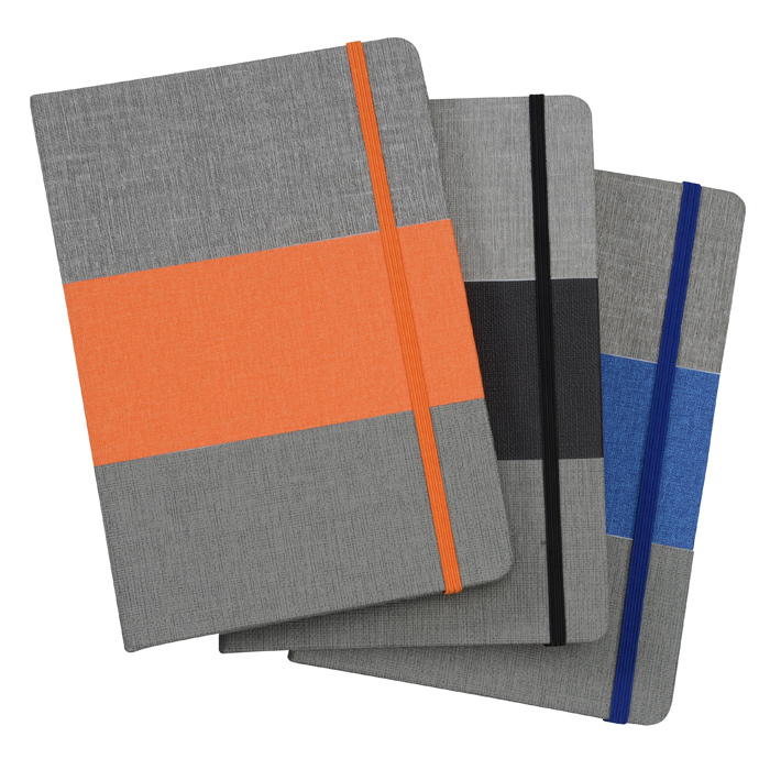 4imprint.com: Heathered Colorblock Notebook - 24 hr 150093-24HR