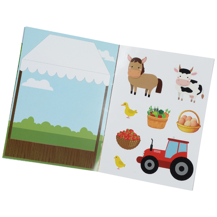 4imprint.com: Kid's Reusable Sticker Activity Book - Farm 157915-FA