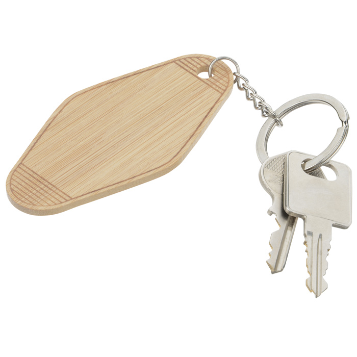 4imprint.com: Motel Style Keychain - Bamboo 160658-BMB