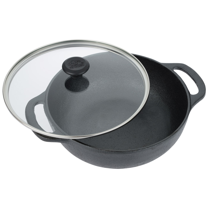 4imprint.com: Old Mountain Cast Iron Braiser with Glass Lid - 3 Qt. 161759