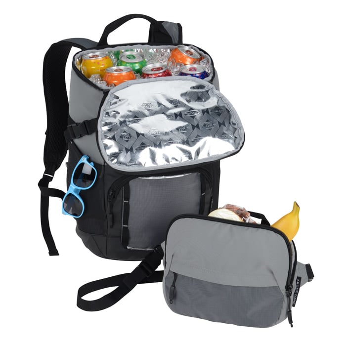 4imprint.com: Arctic Zone Repreve Backpack Cooler with Waist Bag 162502