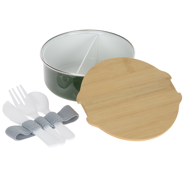 4imprint.com: Campfire Round Bento Box 162765