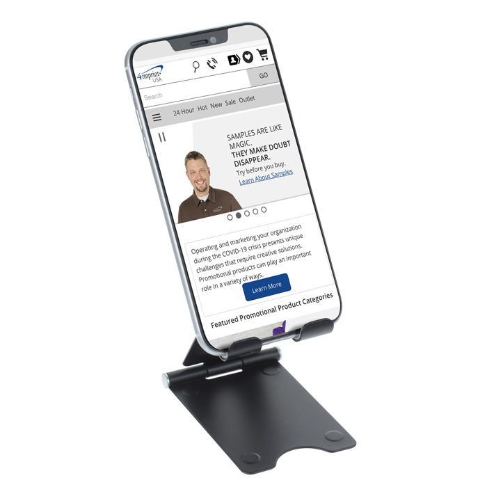 4imprint.com: Adjustable Desktop Phone Stand 162800