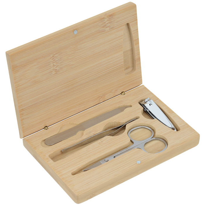 4imprint.com: Manicure Set in Bamboo Case 163523