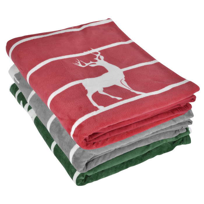 4imprint.com: Classic Holiday Throw Blanket 164643