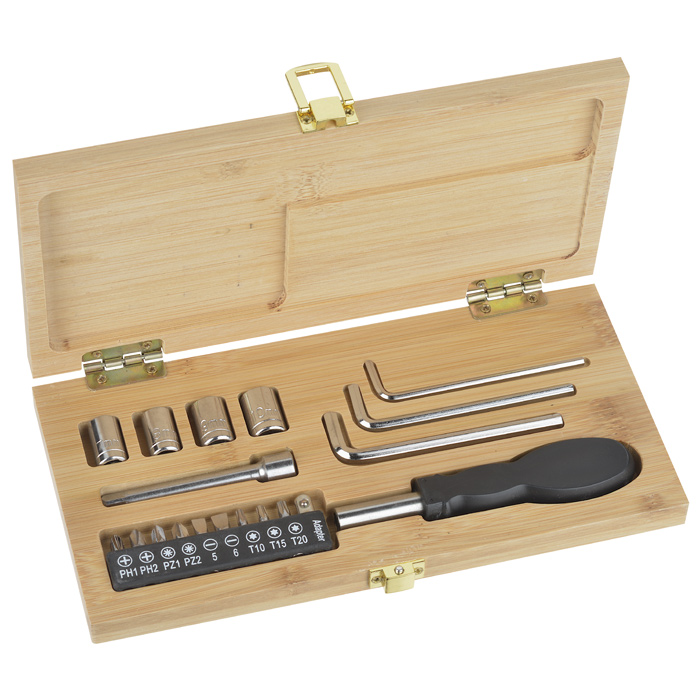 4imprint.com: Screwdriver Kit with Bamboo Case 165003