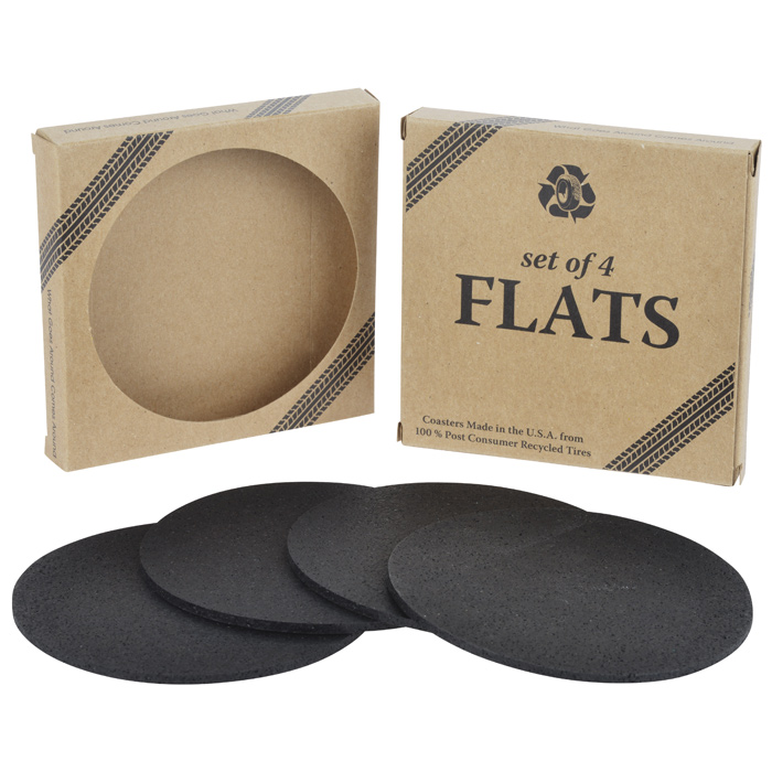 4imprint.com: Re-Tire Coaster Set - Circle 165030-C-SET