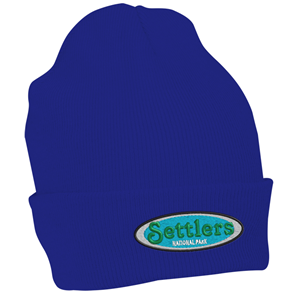 Printed Beanies | Custom Knit Stocking Hats With Your Logo | Blue