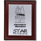 4imprint.com: Cherry Finished Wood Plaque with Aluminum Plate - 10 ...