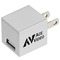 4imprint.com: Square USB Wall Charger - Metallic - 24 hr 133297-M-24HR
