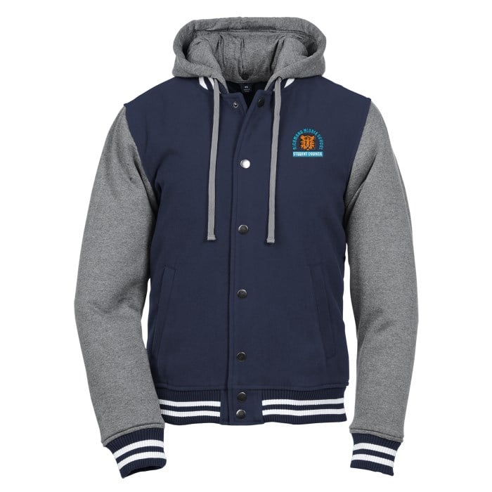 4imprint.com: Hooded Letterman Jacket 122942
