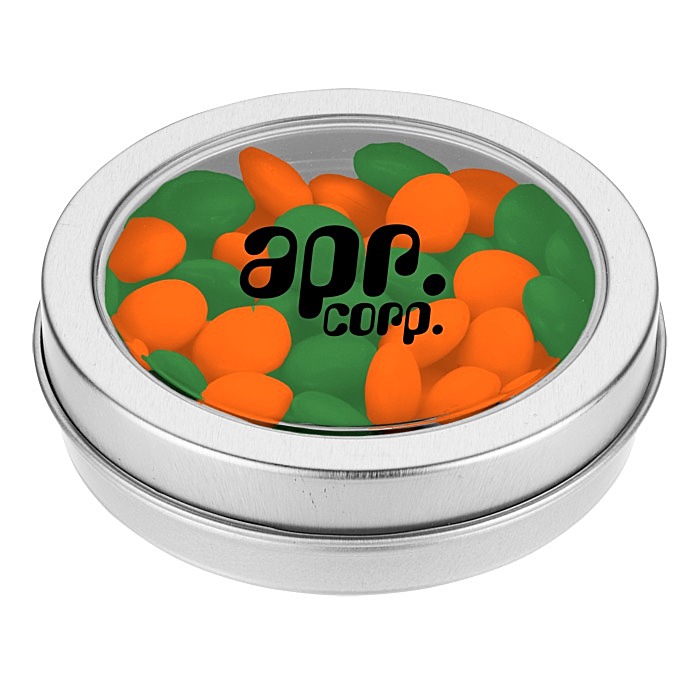 4imprint.com: Top View Tin - Chocolate Buttons 125688-CB