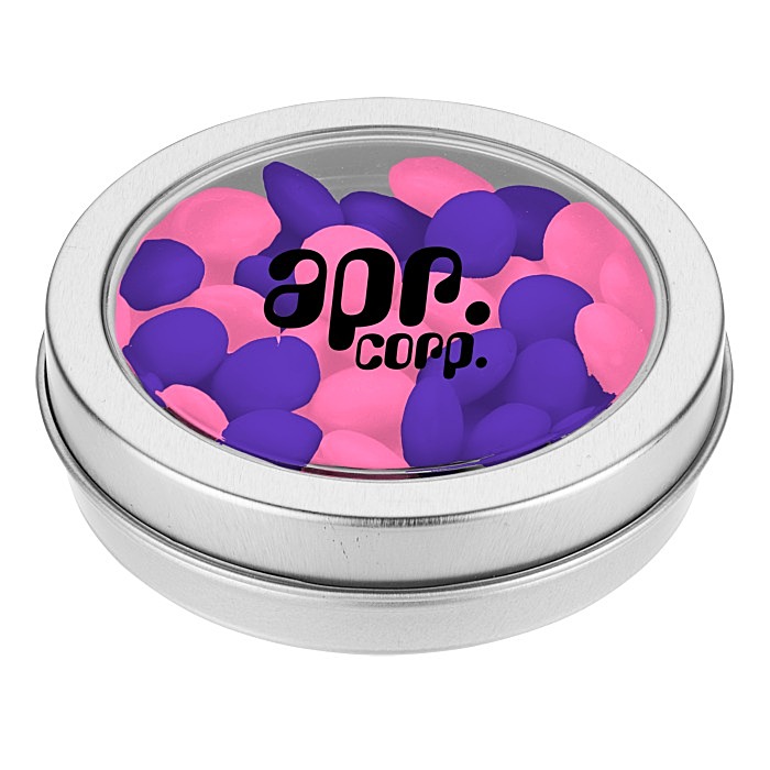 4imprint.com: Top View Tin - Chocolate Buttons 125688-CB