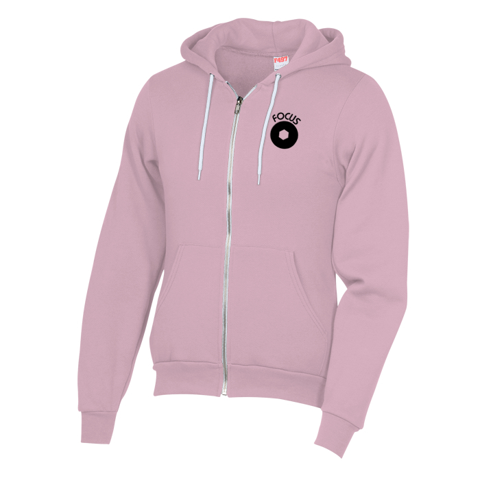 American Apparel Flex Fleece Zip Hoodie - Solid - Screen (Item No ...