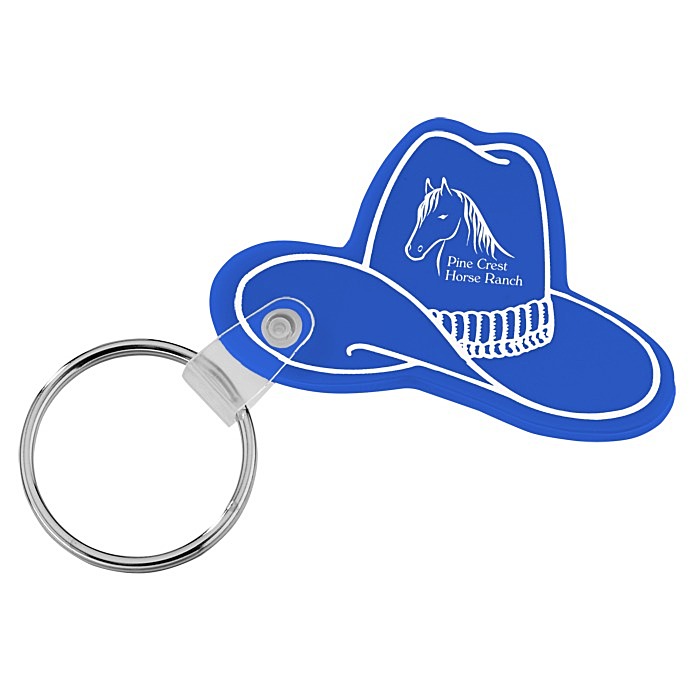 4imprint.com: Western Hat Soft Keychain - Opaque 39212-WH-S