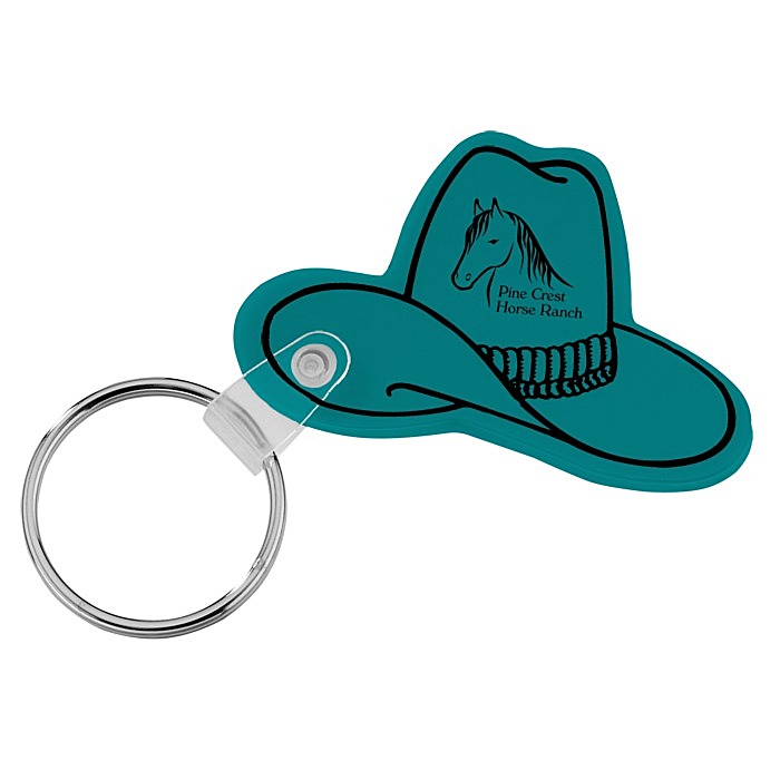 4imprint.com: Western Hat Soft Keychain - Opaque 39212-WH-S