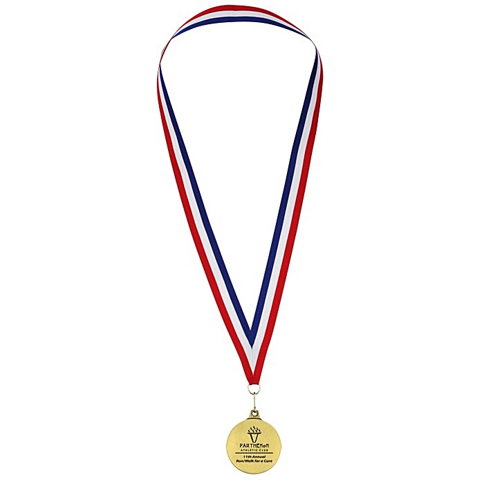 4imprint.com: Antique Finish Medal with Red, White & Blue Ribbon 127003