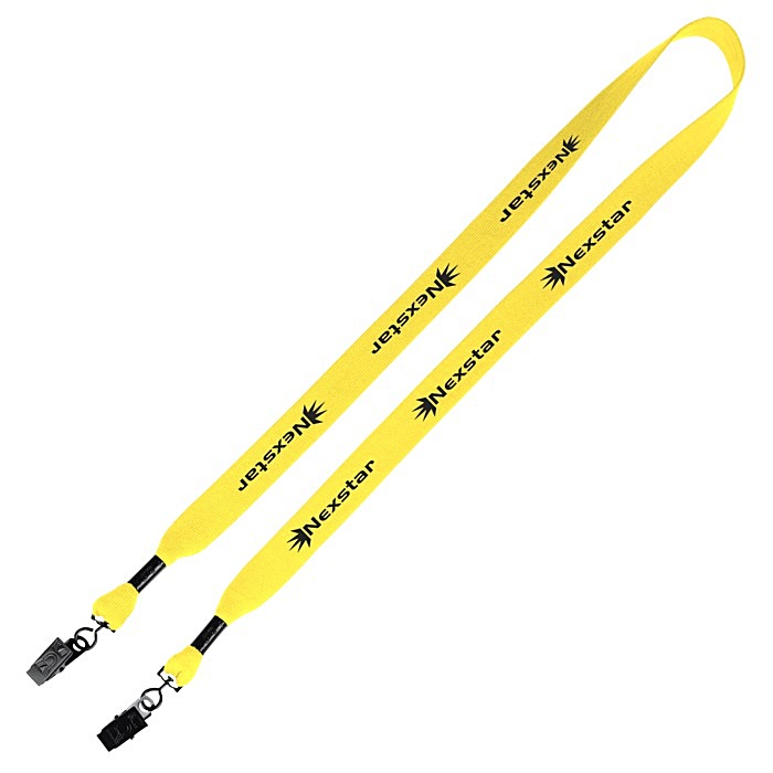 4imprint.com: Knit Cotton Lanyard - 3/4" - 2 Bulldog Clips 105047-34-BD