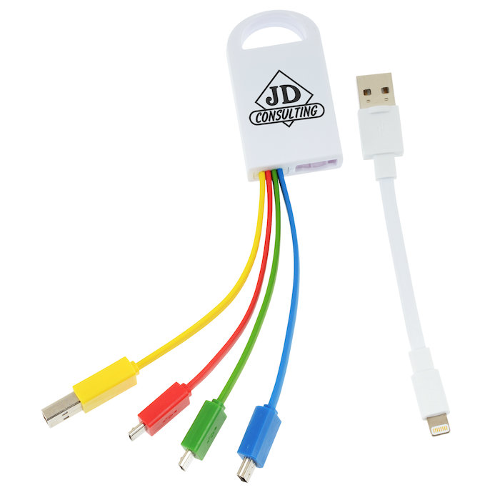 4imprint.com: 4-in-1 Charging Cable - Multicolor 130090-MC