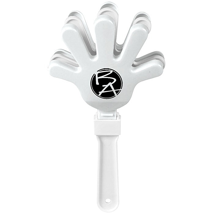 4imprint.com: Hand Clapper - White Handle - 24 hr 4816-W-24HR