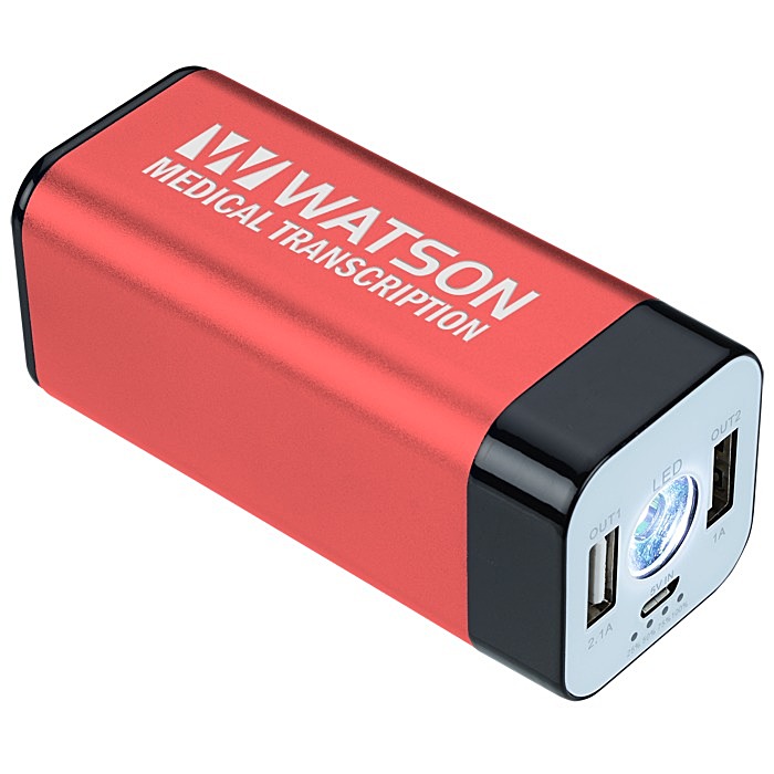 4imprint.com: Brick Power Bank with Flashlight 136338